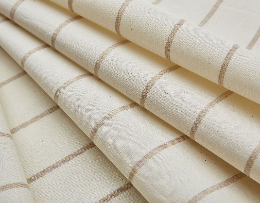 Edel-Linon mit Streifenmuster Bio-Baumwolle | Cotonea fabrics