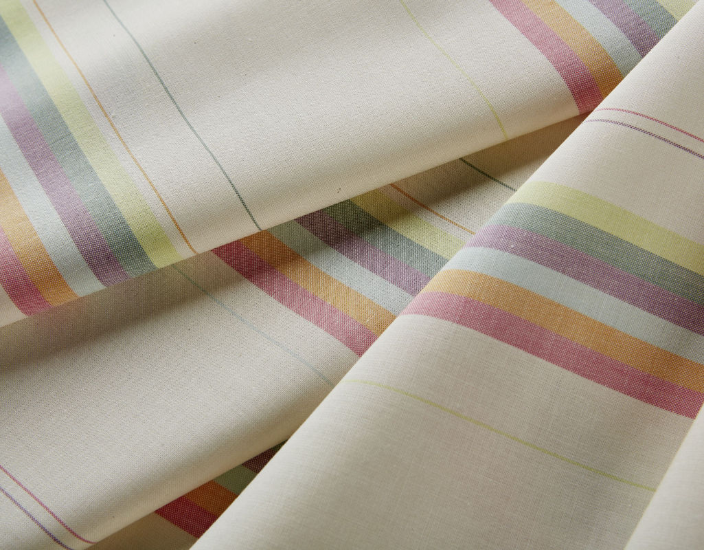 Edel-Linon Stoff Streifenmuster aus Bio-Baumwolle | Cotonea fabrics